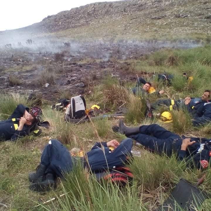 Extinguieron el fuego en sector serrano de Saavedra, Coronel Suárez y ...
