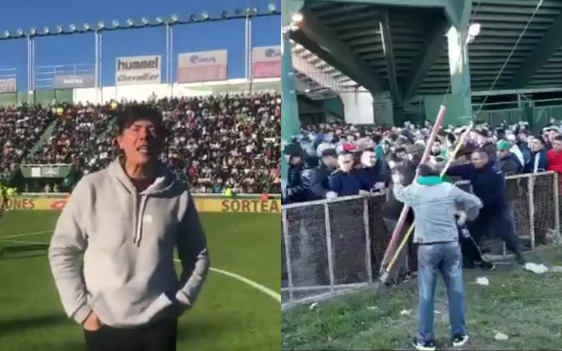 Lugones hizo campaña con Banfield, afuera hubo incidentes y los hinchas ...